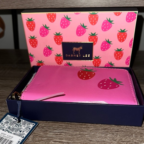 Dabney Lee | Bags | Dabney Lee Pink Strawberry Wallet | Poshmark